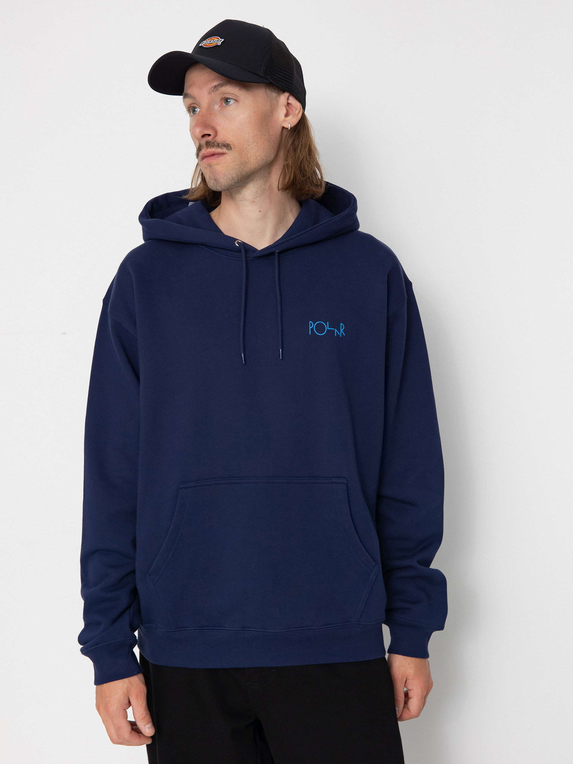 Худі Polar Skate Dave Hoodie Stroke Logo HD - блакитний (dark blue)