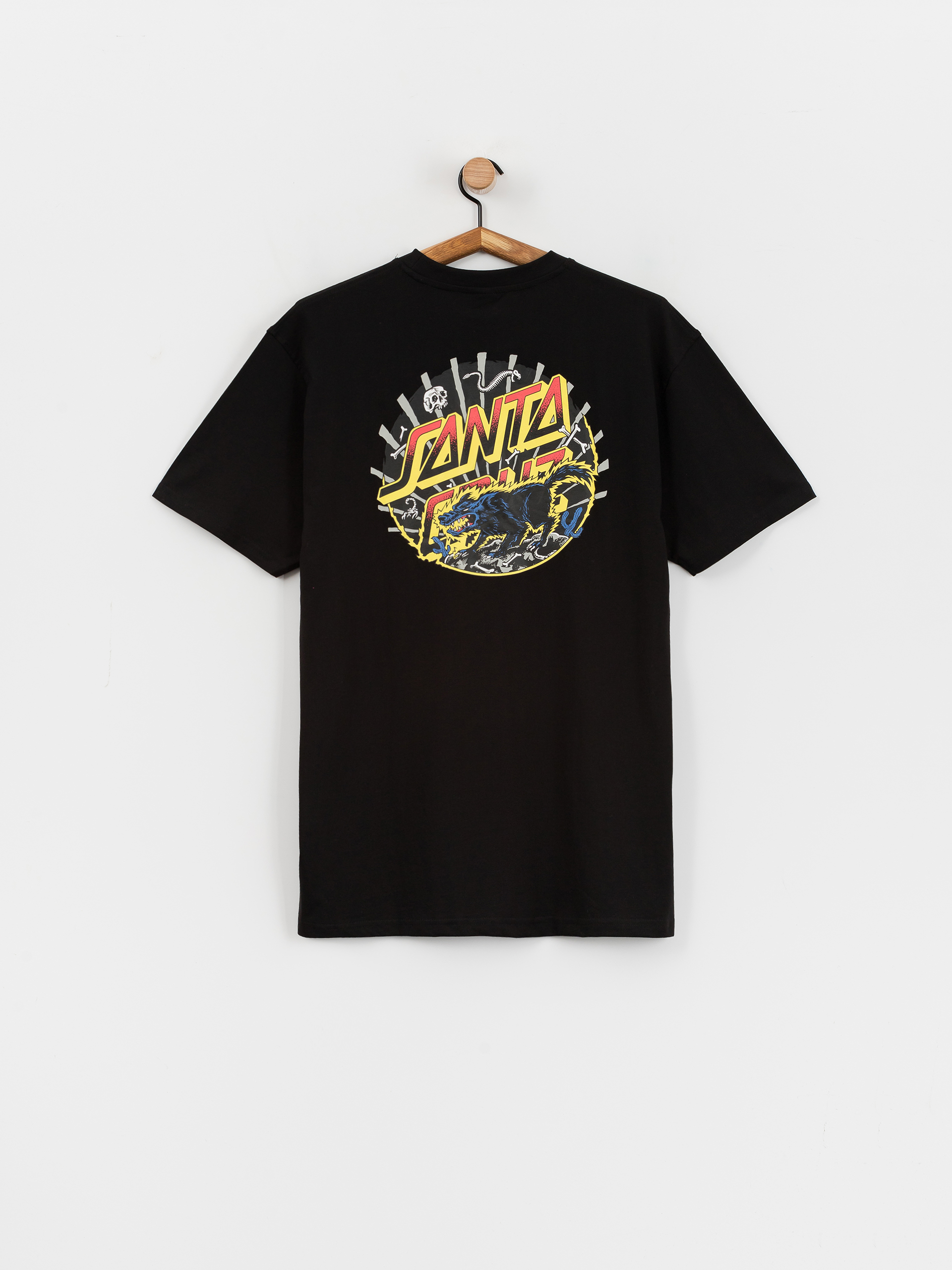 Футболка Santa Cruz Kendall Wolf Dot - чорний (black)