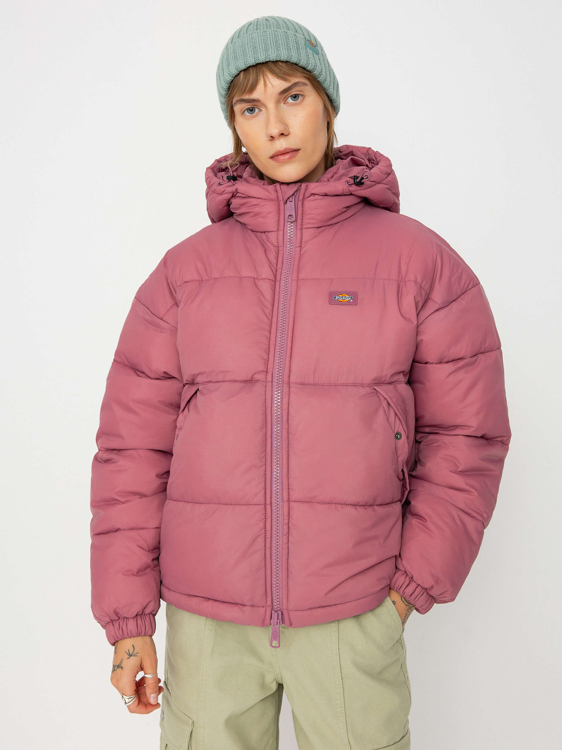 Куртка Dickies Alatna Oversized Puffer Wmn - рожевий (mellow mauve)