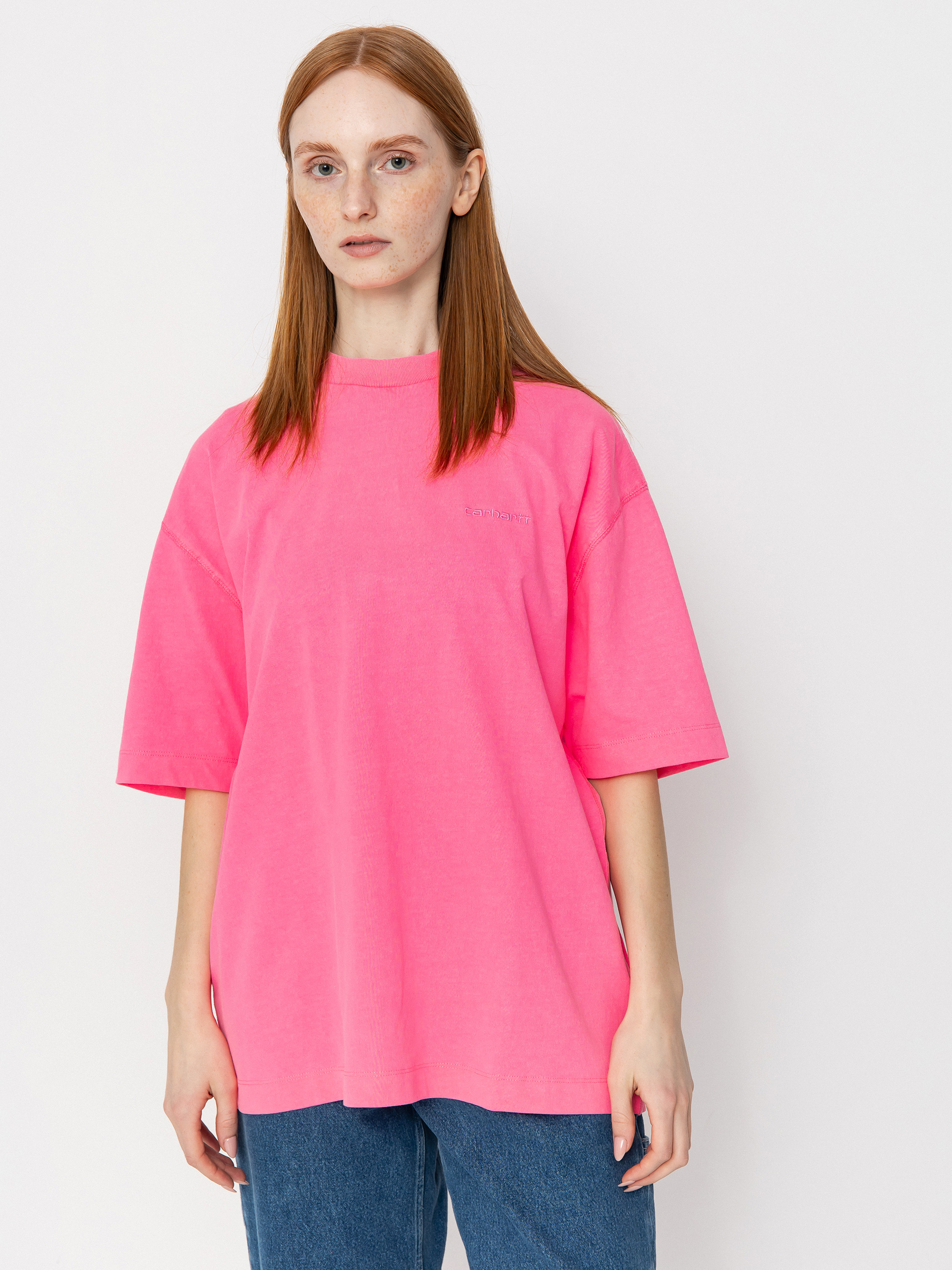 Футболка Carhartt WIP Lumo Wmn - рожевий (lumo pink)